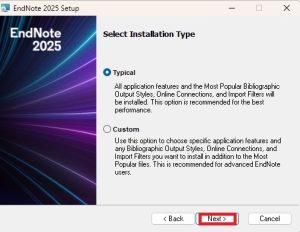 การติดตั้งโปรแกรม Endnote 2025 for Windows